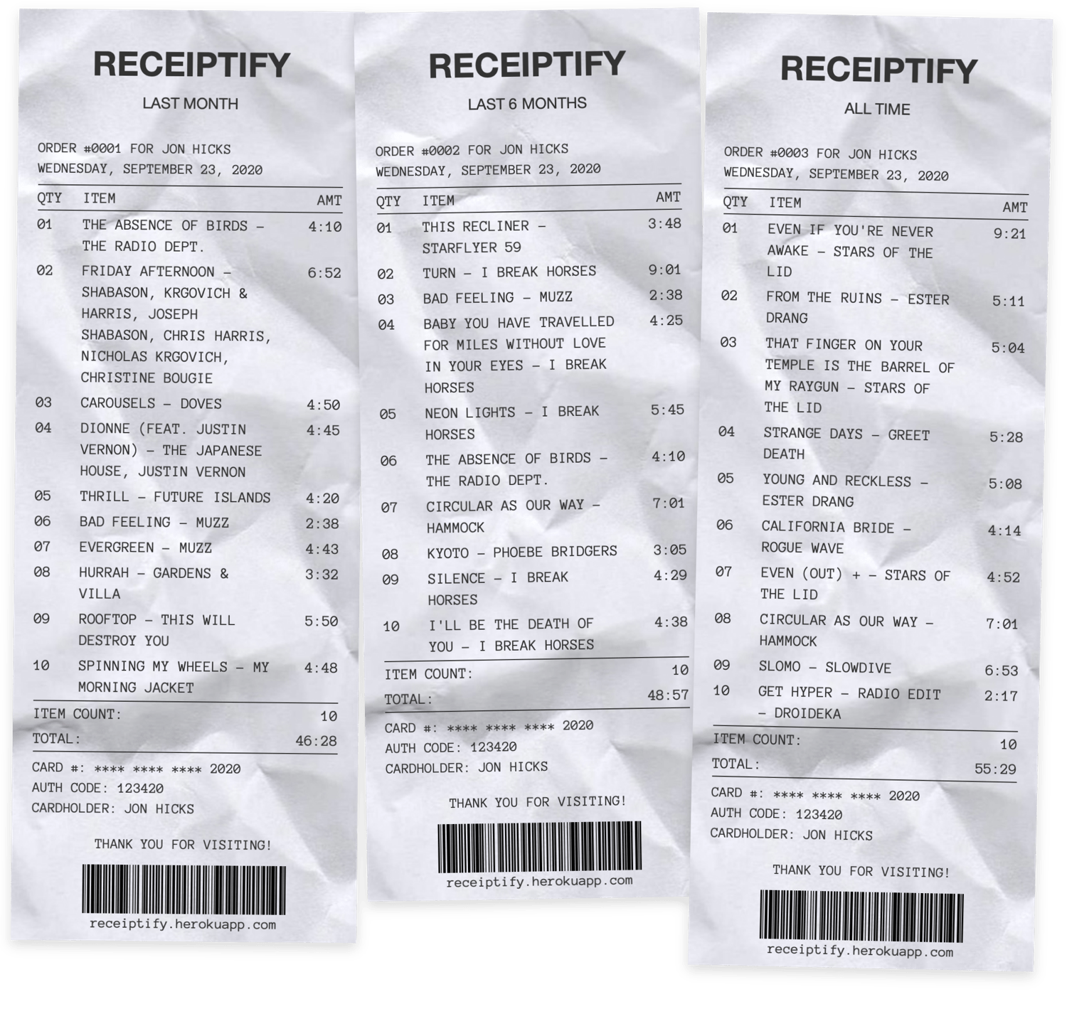 "Receiptify": La nueva sensación de Spotify que transforma tu música en ...