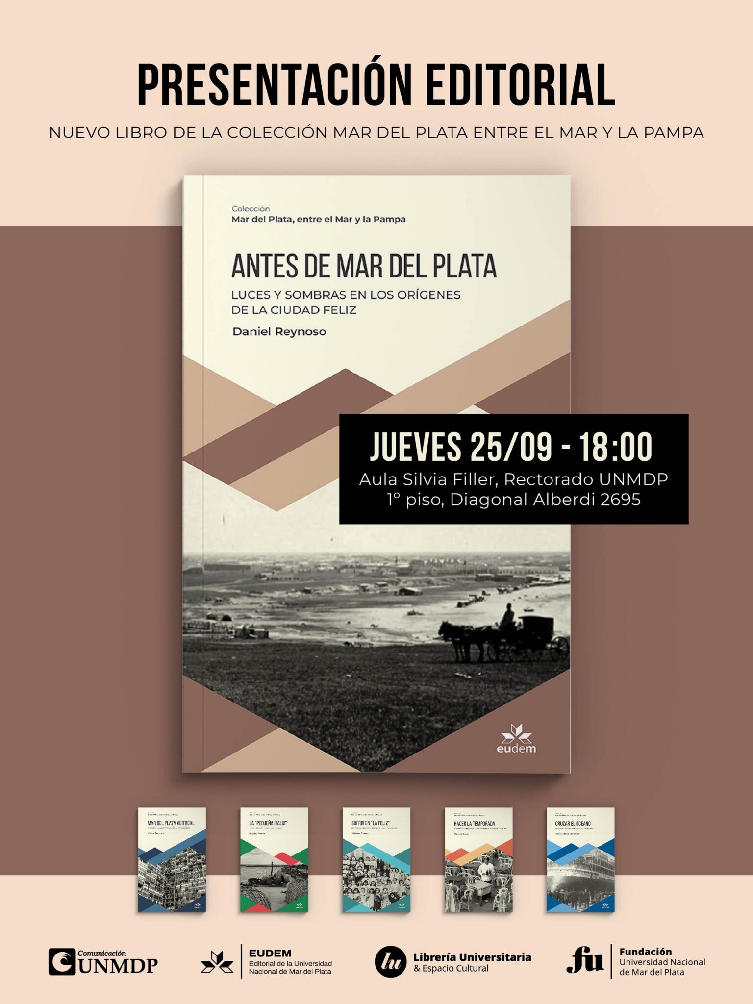 Daniel Reynoso presenta un libro sobre los orígenes de Mar del Plata ...